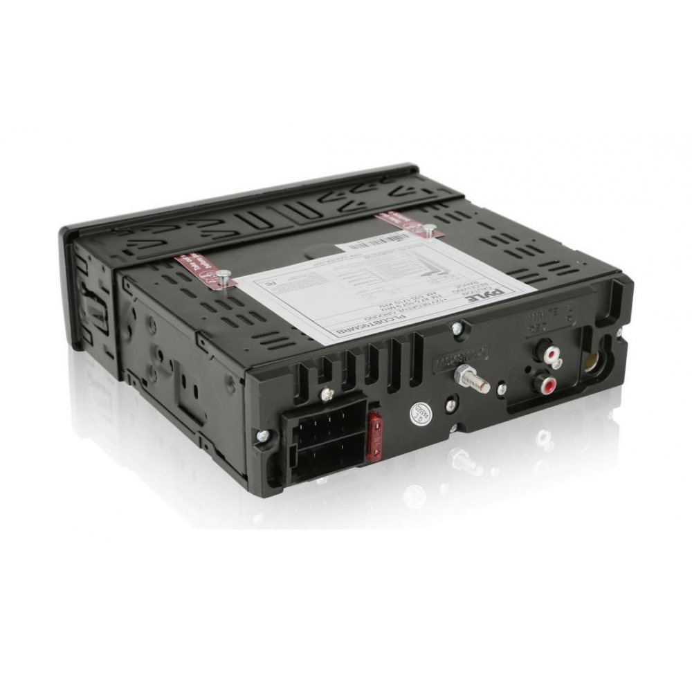 Аудиосистема магнитофон и 4 черные колонки для катера PYLE PLCDBT95MRB
